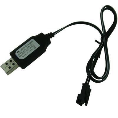 6V7.2V250mA线玩具遥控车镍镉电池充电器SM插头带指示灯USB充电