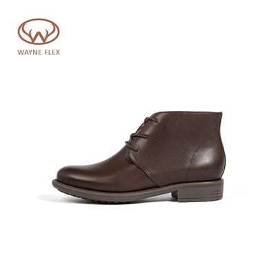 韦恩时尚复古平底短靴