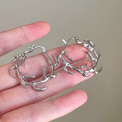 Vintage古着 Thorny branches耳饰
