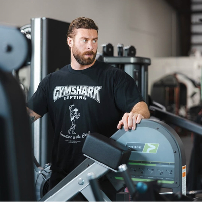 男女同款GYMSHARK复古committed纯棉运动休闲经典展背圆领短袖C6