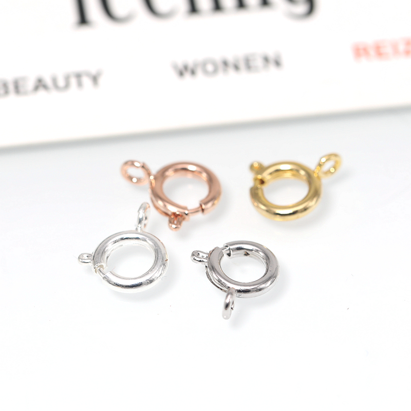 14k包金保色镀18K真金弹簧扣项链手链收尾龙虾连接扣diy手工材料_虎窝淘