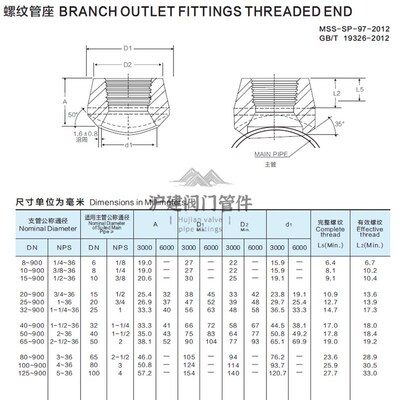 内丝支管台BSPT/NPT耐高压管件碳钢20#A105螺纹丝扣管座接头加厚
