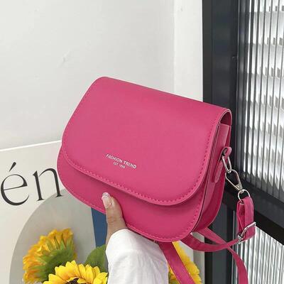 Vintage Saddle Crossbody Bag PU Leather Women