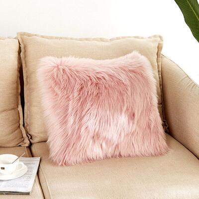 Ins wind Nordic plush hold pillow covers sofa pillows car