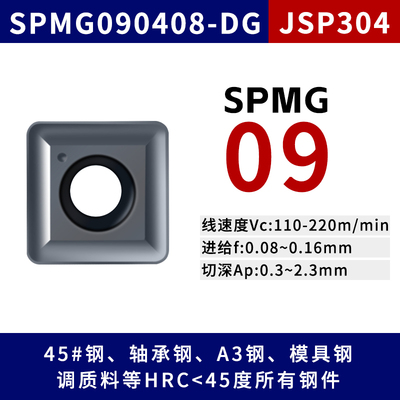 U钻刀片 快速爆力钻WCMX080412/SPMG桃型刀片 不锈钢专用钻头刀粒