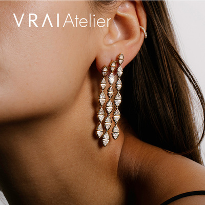 VRAIAtelier钻石耳坠