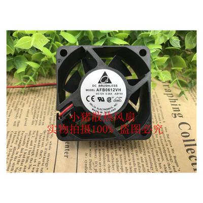 原装台达 AFB0612VH  6025 12V 0.28A 电源双滚珠散热风扇6CM厘米