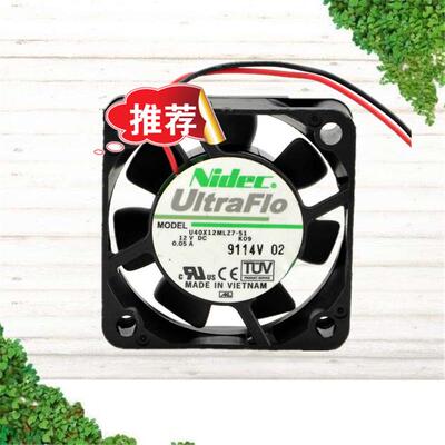 NIDEC 4010 12V U40X12MLZ7-51超静音 收银机三线主板风扇4CM厘米