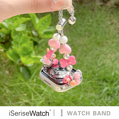 iserisewatch适用苹果串珠链式