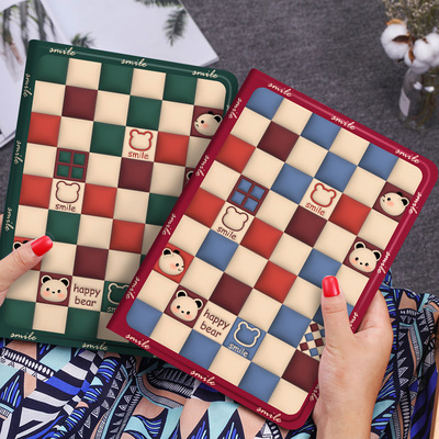 ipadmini6硅胶卡通带笔槽保护壳