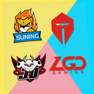 加油英雄联盟战队标志 LGD JDG SN TES 机箱LOL汽车机箱车贴