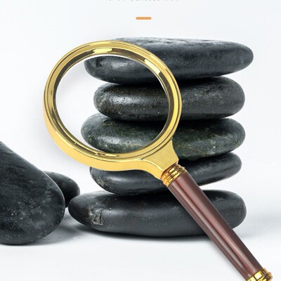 高倍放大镜超高清手持儿童中老年人阅读放大字体金属边框实验ES67