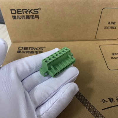 DERKS德尔克斯厂家直销对接插拔式接线端子带固定YC101-508-7P