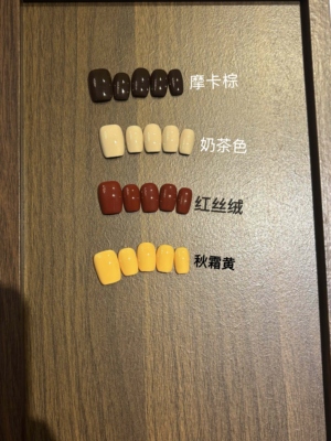 Fairy Nail&middot;春秋实拍纯手工穿戴甲短款百搭显白高级质感红