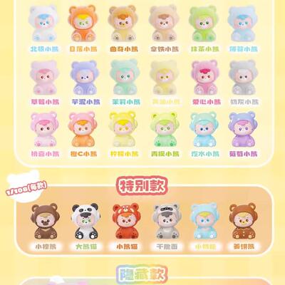 正版diudiubaby你的小熊系列迷你盲盒潮玩可爱手办摆件女公仔全新
