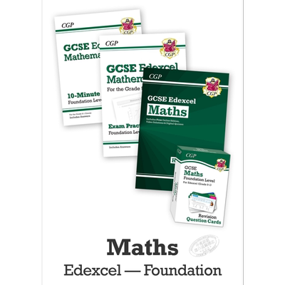 英国CGP教材 GCSE/IGCSE Catch-Up Essentials:Edexcel Maths Foundation 爱德思考试数学基础4册 含答案 KS4 14-15岁