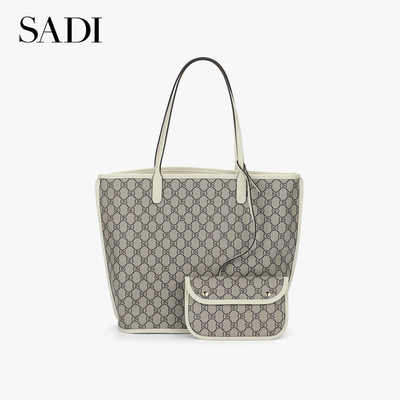 SADI萨迪英伦风印花托特包