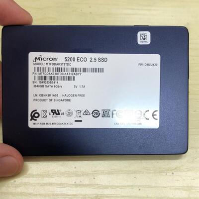 出拆机镁光5200ECO3.84TSSD固态硬盘,sata接(请询价)