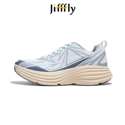 Jifffly跑步鞋男款20205新款厚底增高减震轻便回弹体育体考运动鞋