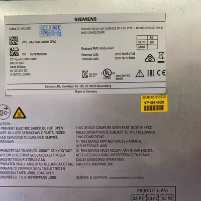 西门子工控机 SIMATIC IPC477D 西门子