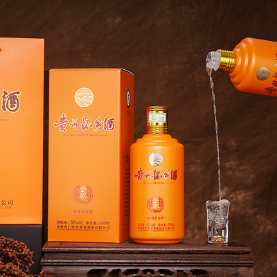 贵州茅源酒厂余家烧坊酱香型白酒怀乡酒500ml*6瓶整箱装怀乡壹贰