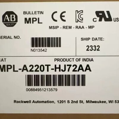 议价MPL-A220T-HJ72AA 电机 库存可维修