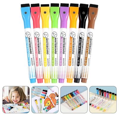 8 Pcs Magnetic Whiteboard Pen Dry Erase Marker Pens Markers