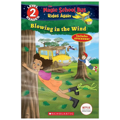 【正版书籍】英文原版 BLOWING IN THE WIND THE MAGIC SCHOOL BUS RIDES AGAIN 神奇校车学乐分级读物