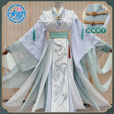 天官赐福风师青玄cos服漫版风师男相古装汉服假发cosply套装女