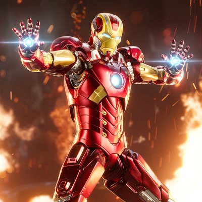 中动玩具钢铁侠MK11关节可动手办