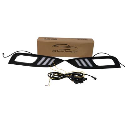 适用于13-15年起亚K3cerato带黄蓝三色日间行车灯专车专用led灯