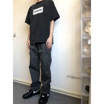 soxiox夏季美式防风冲锋裤男女款高级感裤子复古潮牌休闲工装长裤