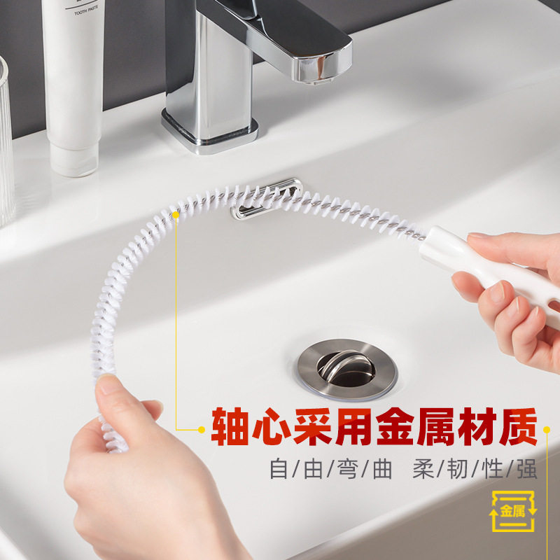 管道疏通器日本下水道毛发头发清理器洗手池水槽防堵疏通棒清洁钩