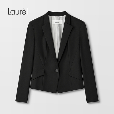 【绵羊毛】Laurel劳芮新款经典收腰短款修身西装LWL343T10400