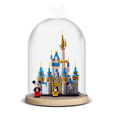 乐一百适用于乐高40478迷你迪士尼城堡亚克力展示盒收纳透明防尘