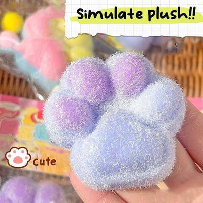 Moch Taba Squshy NEW Fdget Toy Mn Kawa Plush Cat Paw