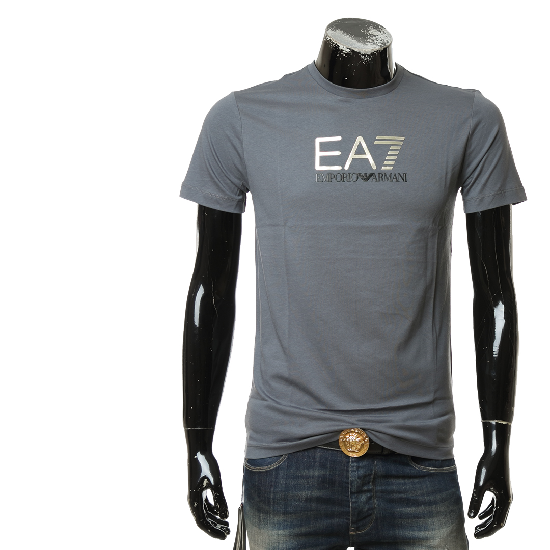Armani/阿玛尼EA7男士休闲字母LOGO短袖圆领T恤 3LPT24 PJM9Z_虎窝淘