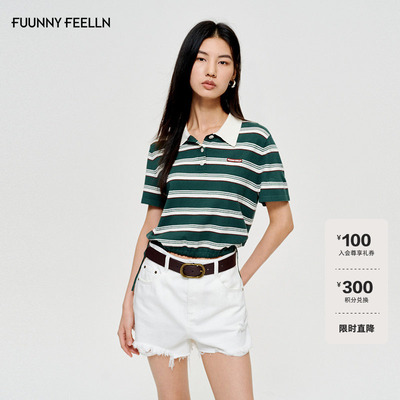 FF仿佛复古学院风针织衫女