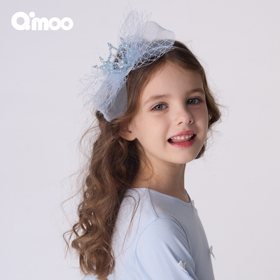 Qimoo淇木25秋季新款童装女童蝴蝶结小皇冠发饰QSS35C140A