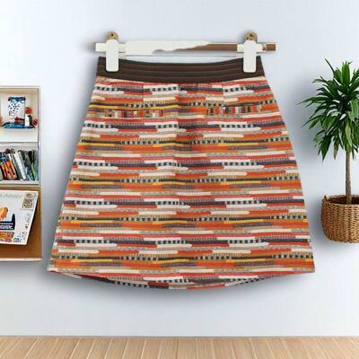 夏季潮流印花显瘦半身短裙