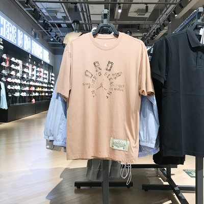 Nike耐克男子2025夏季新款Jordan印花水洗百搭短袖T恤 HV1257-200