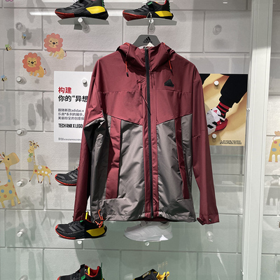 阿迪达斯运动休闲防风夹克外套