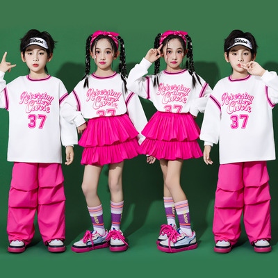 秋季儿童啦啦队演出服小学生运动会开幕式合唱表演服装幼儿园班服
