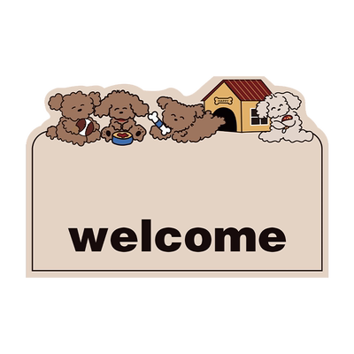 霏淘入户门卡通丝圈脚垫玄关地毯