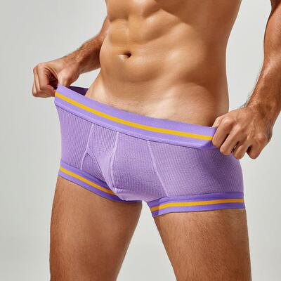 Men's thin viscose flat angle underwear