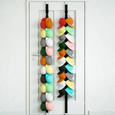 1pc Over Door Cap Rack  Holds Up To 20 Baseball Caps and Hat