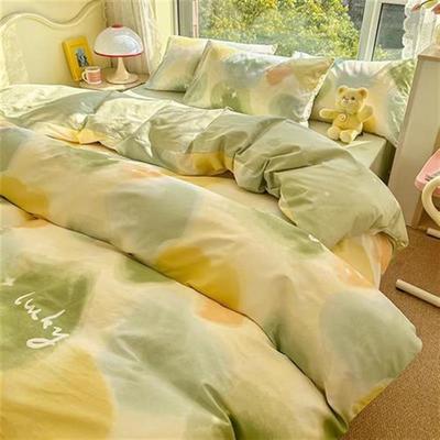 4 pcs bed sheets set beddings cotton flat sheet pillowcases