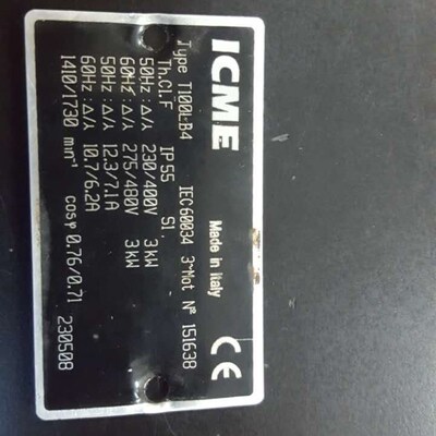 意大利ICME进i口电机 意大利进口马达2.2KW4P 90B3/B14B5