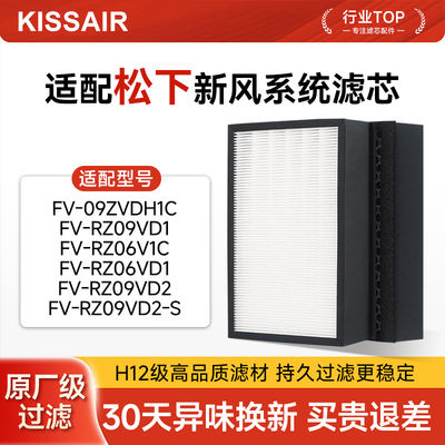 适配松下新风系统FV-RZ06V1C/VD1过滤网FV-RZ09VD1/VD2高效滤芯