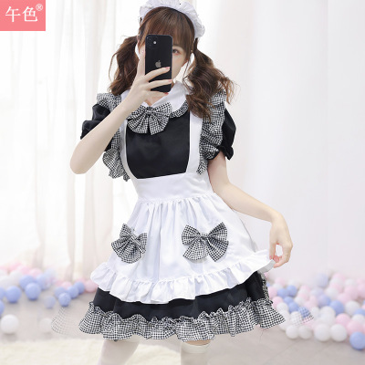 Maid outfit full cosplay uniform Halloween dress女仆装全套